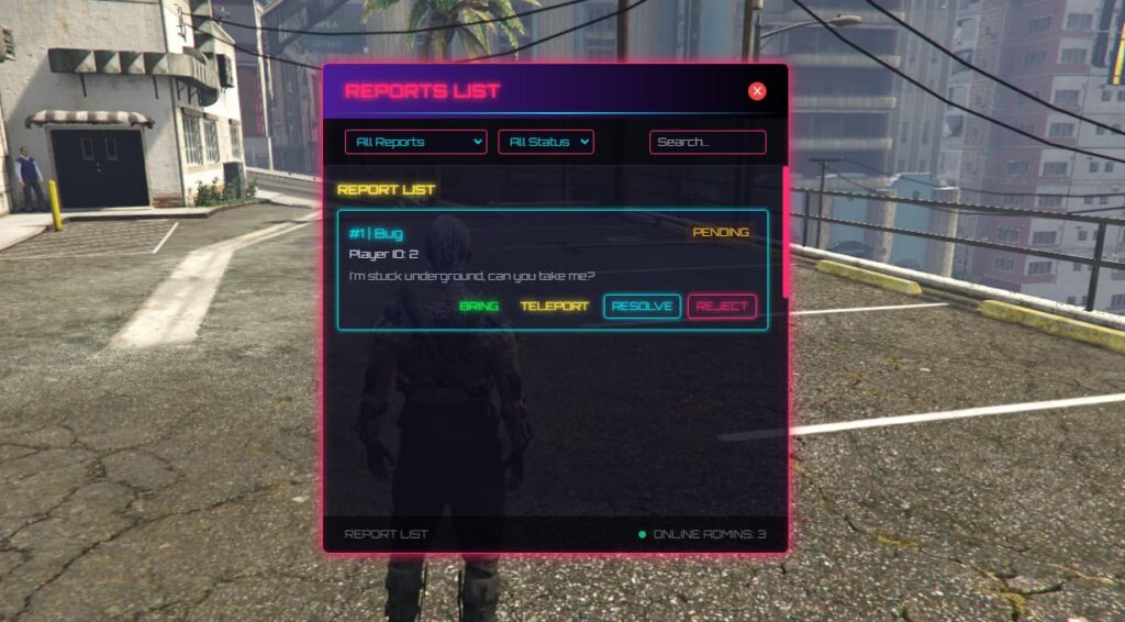 Report System [ESX,QB] | FiveM Store