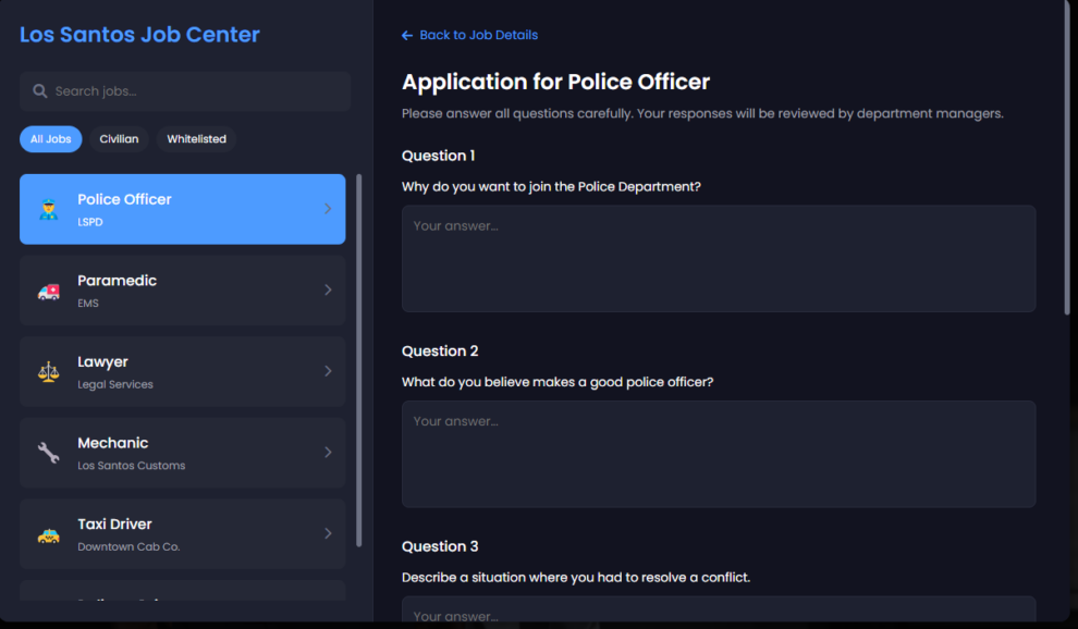 Job Center System [QBCORE] | FiveM Store
