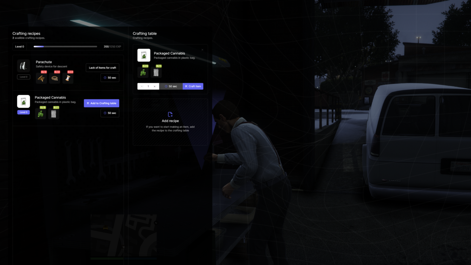 Crafting System [ESX] | FiveM Store